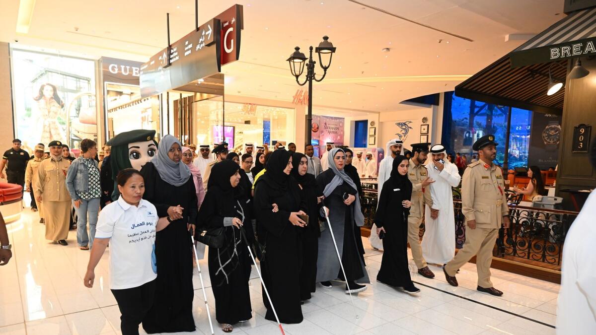 Dubai Police March for Integration of Visually Impaired Individuals ...