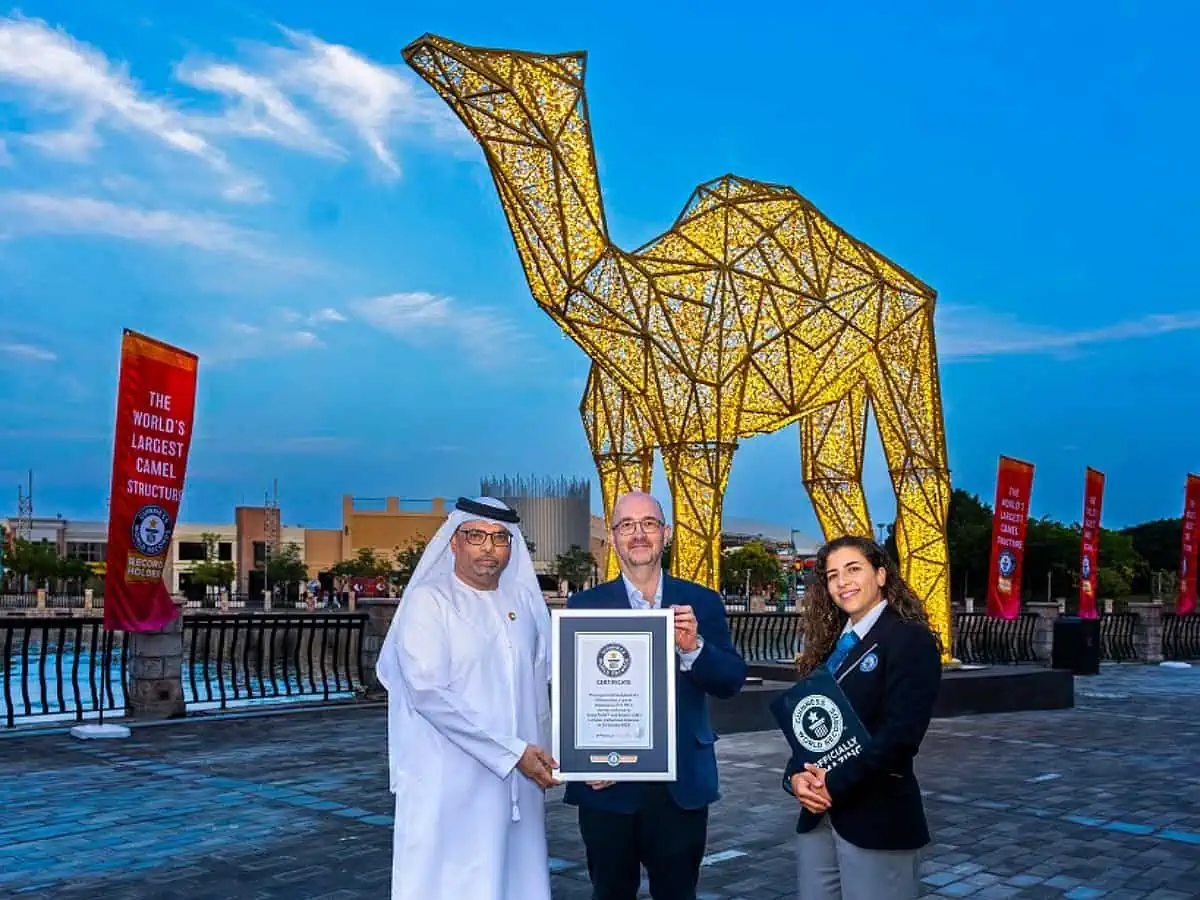 Dubai Parks and Resorts Unveils World's Largest Illuminated Camel ...